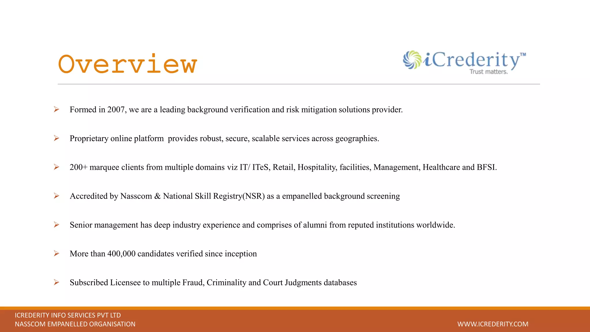 Background verification services | PPTX