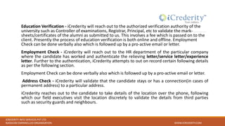 Background verification services | PPT