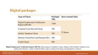 Background verification services | PPT