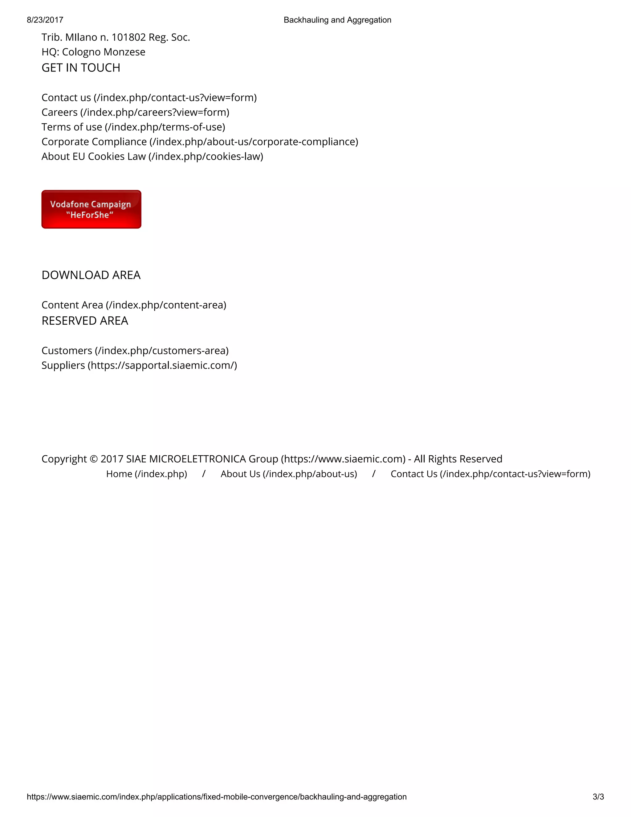 Backhauling and aggregation | PDF