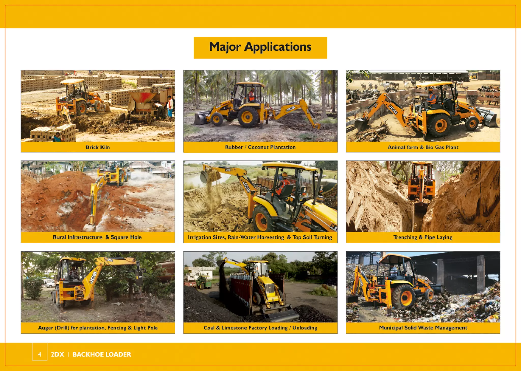 JCB Backhoe Loader 2 DX - Brochure | PDF