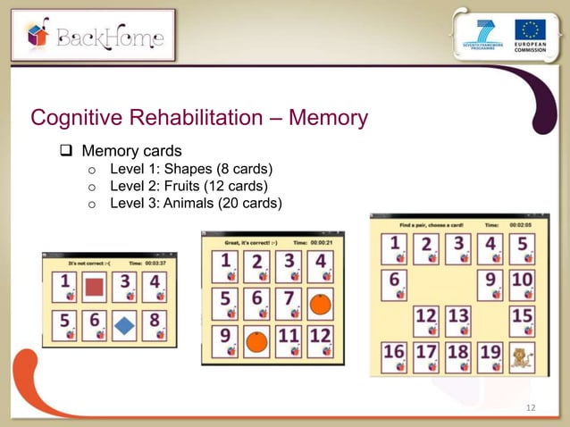 Cognitive Rehabilitation through Serious Games | PPTX