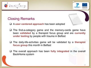 Cognitive Rehabilitation through Serious Games | PPTX