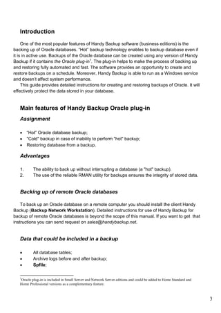 Oracle Database Backup | PDF