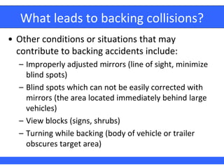 Backing Collisions Presentation | PPTX