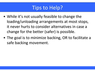 Backing Collisions Presentation | PPTX