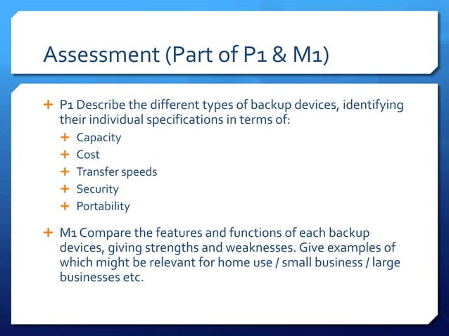 Backing storage | PPTX | Data Storage and Warehousing | Computing