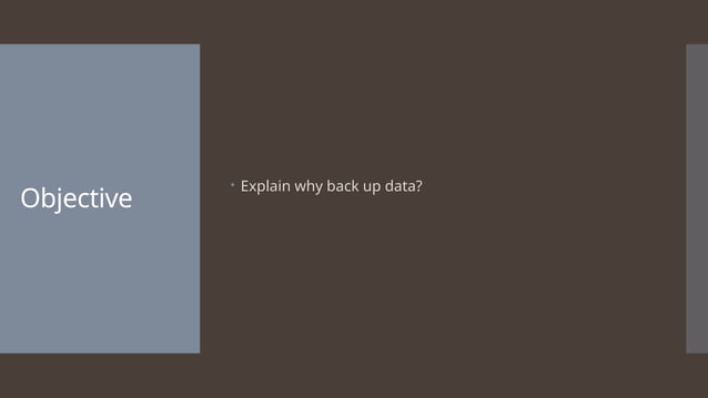 Backing up of data IGCSE ICT Chapter 3.ppt