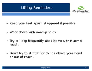 Back Injury hazards precautions safety don't | PPTX