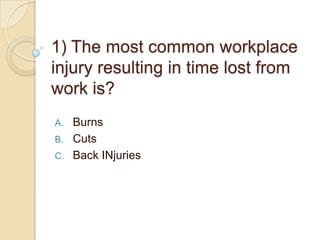 Back injury prevention program 1 | PPTX