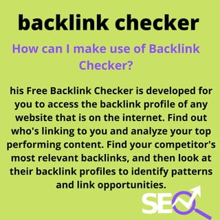 Backlink checker | PDF