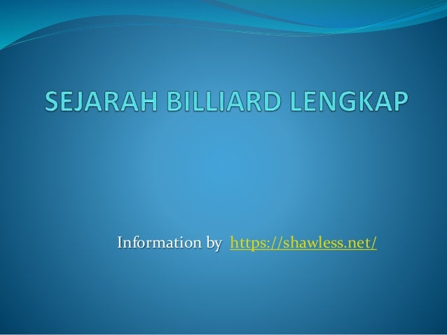 Sejarah Billiard - Perumperindo.co.id