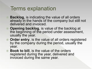 Backlog analysis engineering to order projects | PPTX