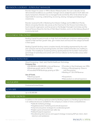 Backlog capital executive_summary | PDF