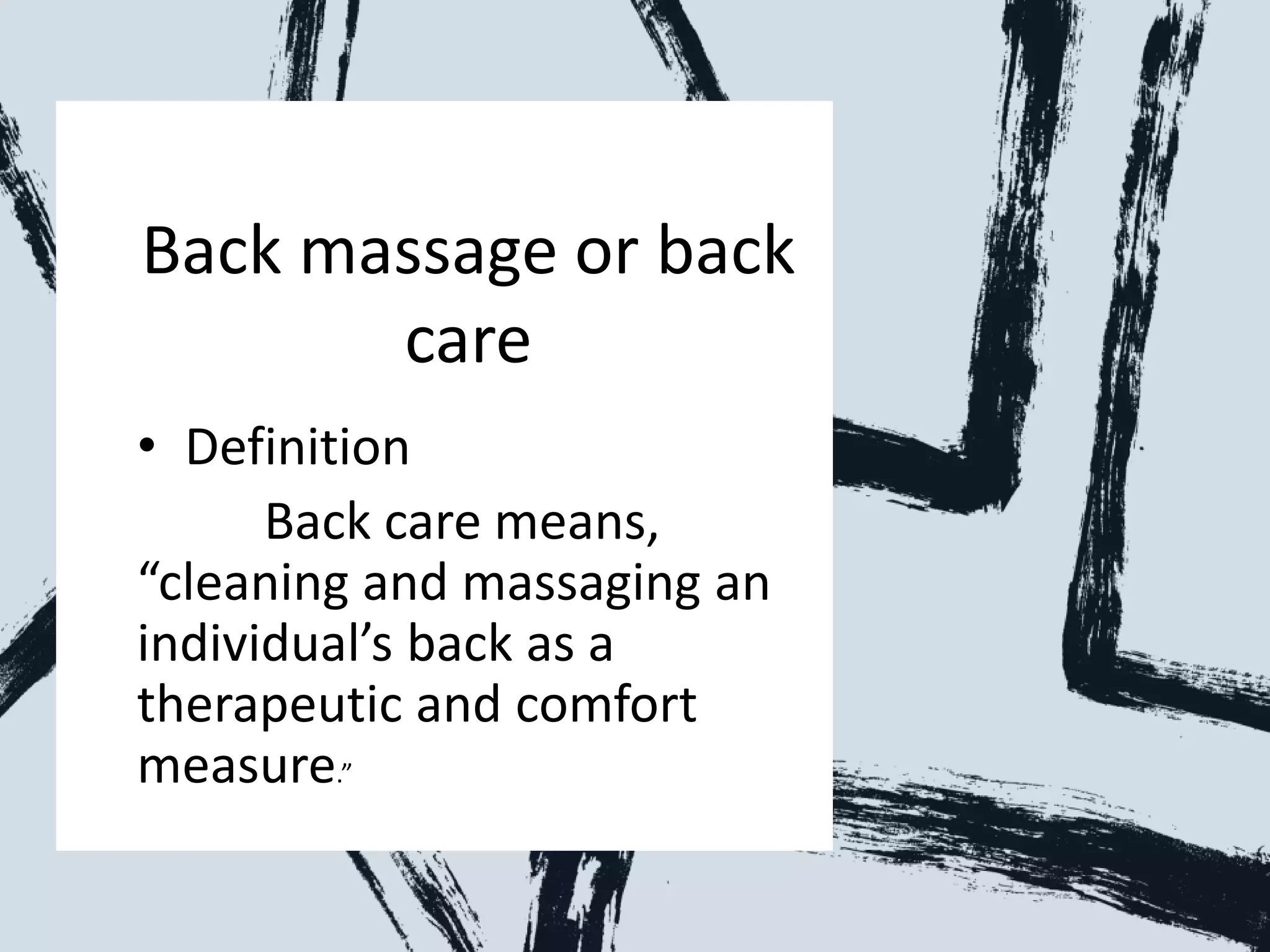 Back massage or Back care.pptx