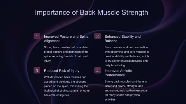 Human body Back muscles anatomy explained pptx | PPTX | Death, Injury ...
