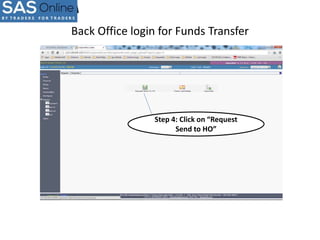 Back office login for funds transfer | PPT