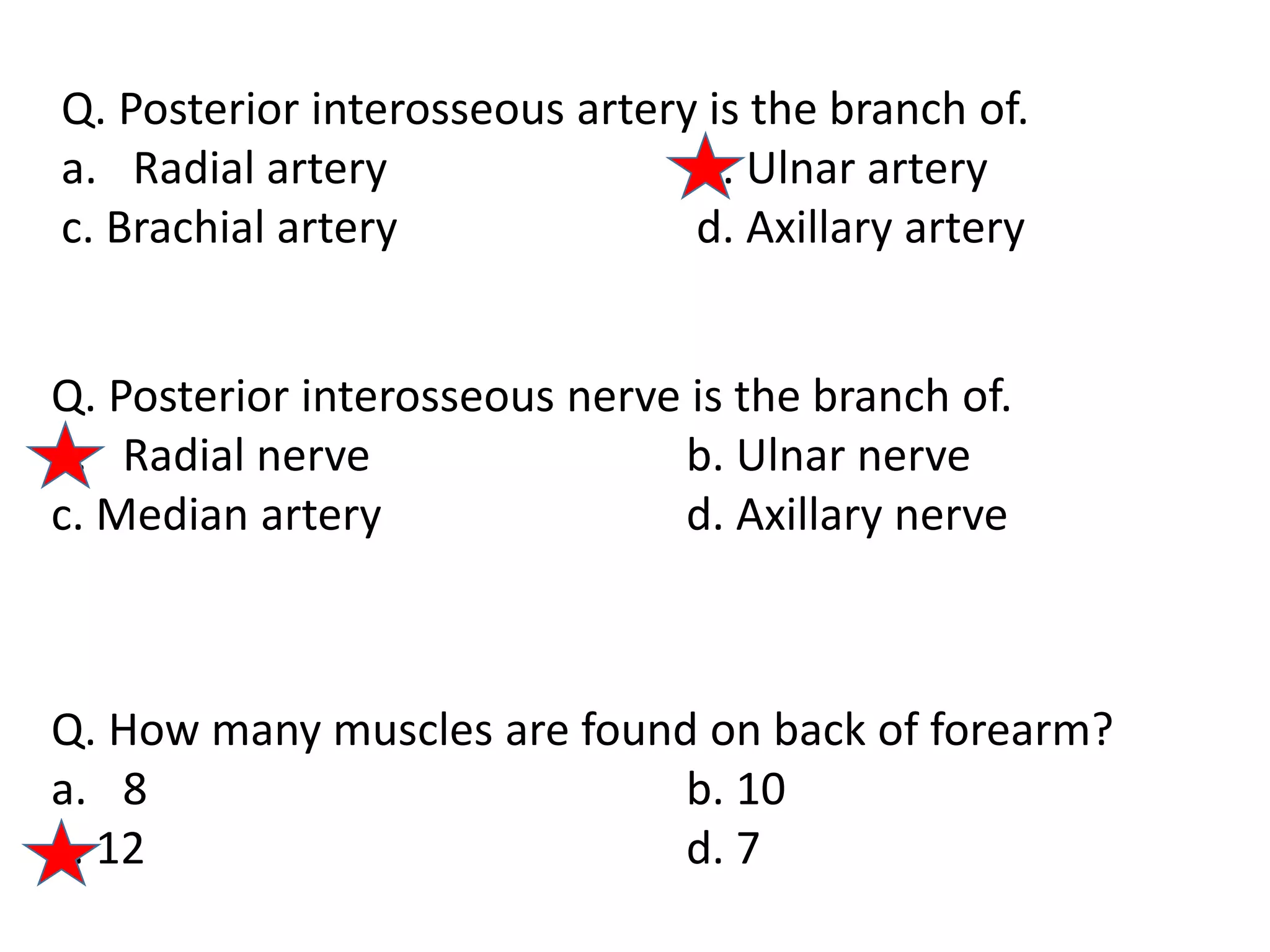 Anatomy of Back of fore arm and dorsum of hand | PDF