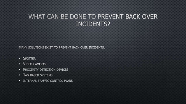 Construction Site Backover Incident OSHA | PPTX