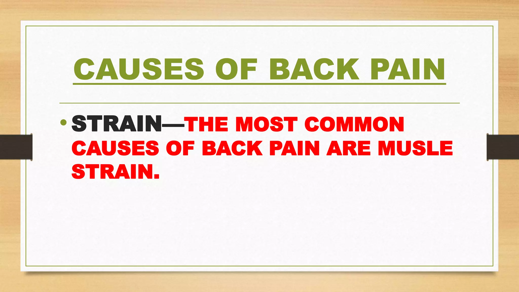 Back pain | PPTX