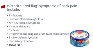 Back pain emergency | myelopathy | radiculopathy | | PPTX
