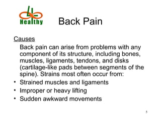 Back pain 4 everhealthy | PPT