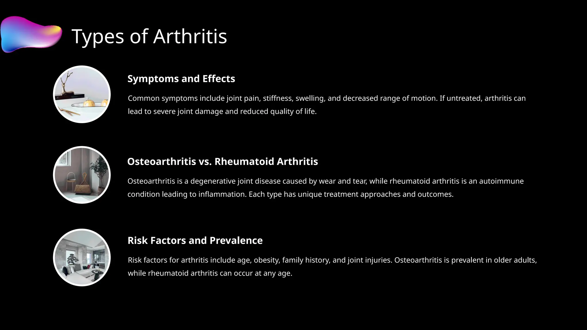 back pain approach and arthritis in adults | PPTX