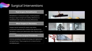 back pain approach and arthritis in adults | PPTX