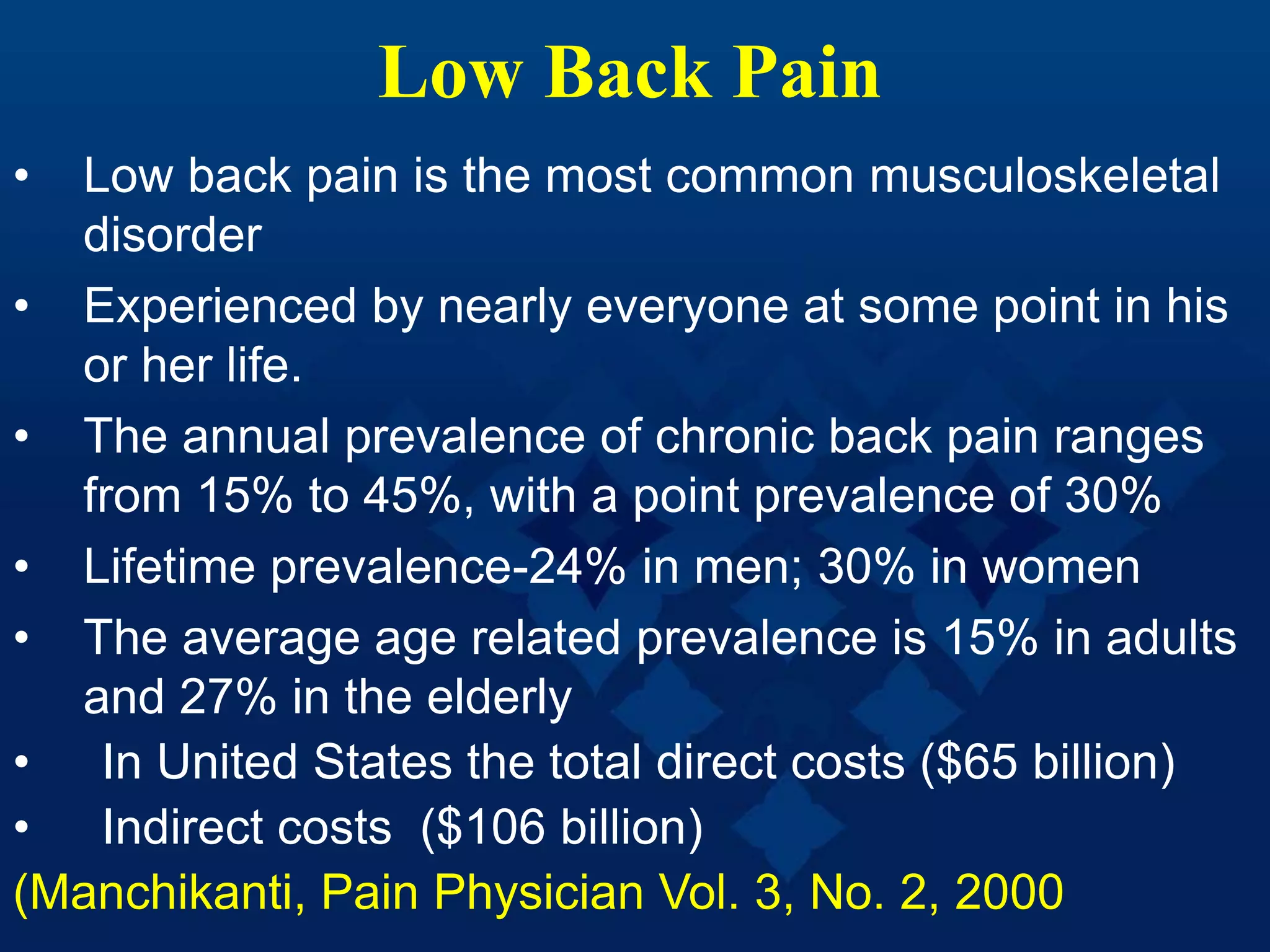 Back pain guide line | PPTX
