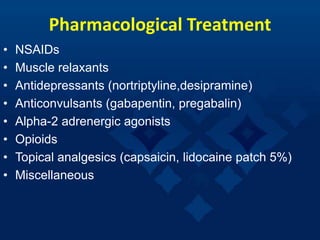 Back pain guide line | PPTX