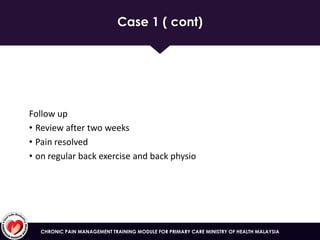 Back_pain_management introduction and mx | PPT