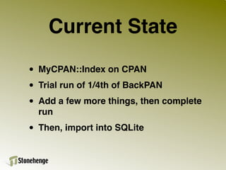 BackPAN Archeology | PPT