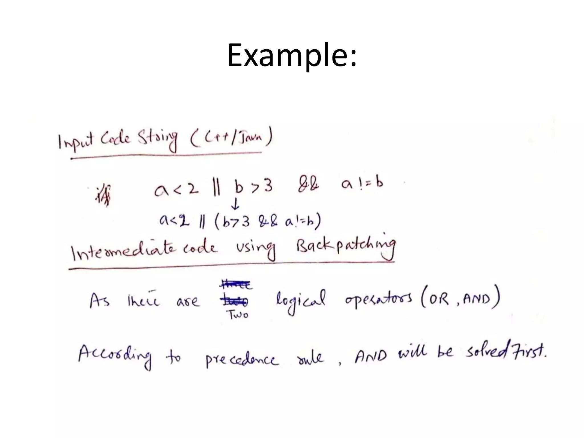 Backpatching1 | PPTX