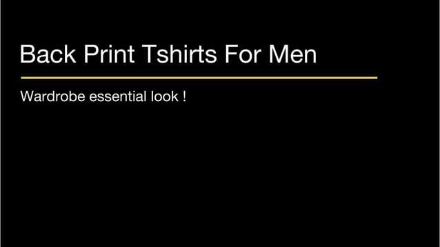 Back Print T-Shirts - Bewakoof.com