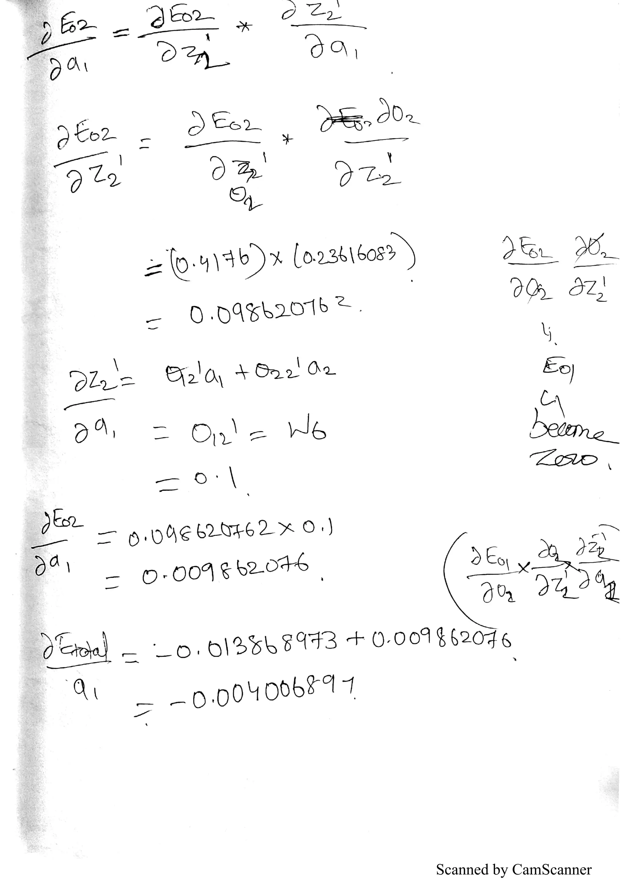 Deep learning - Back propagation, gradient descent and chain rule ...