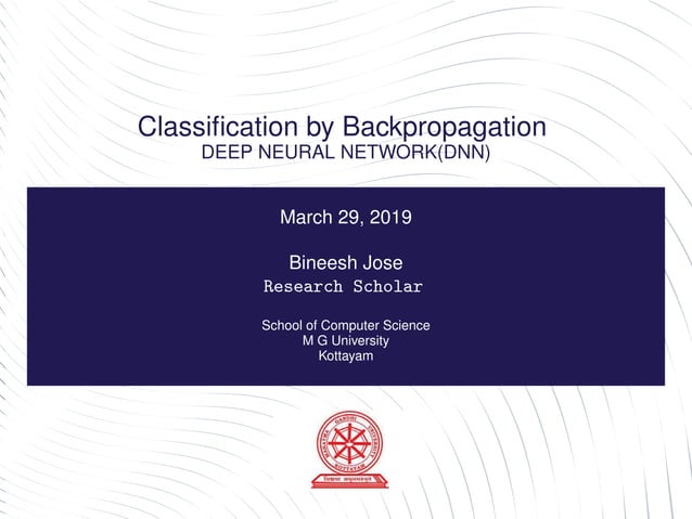 Classification By Back Propagation | PDF