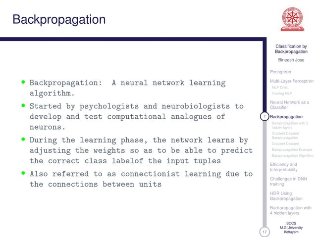 Classification By Back Propagation | PDF