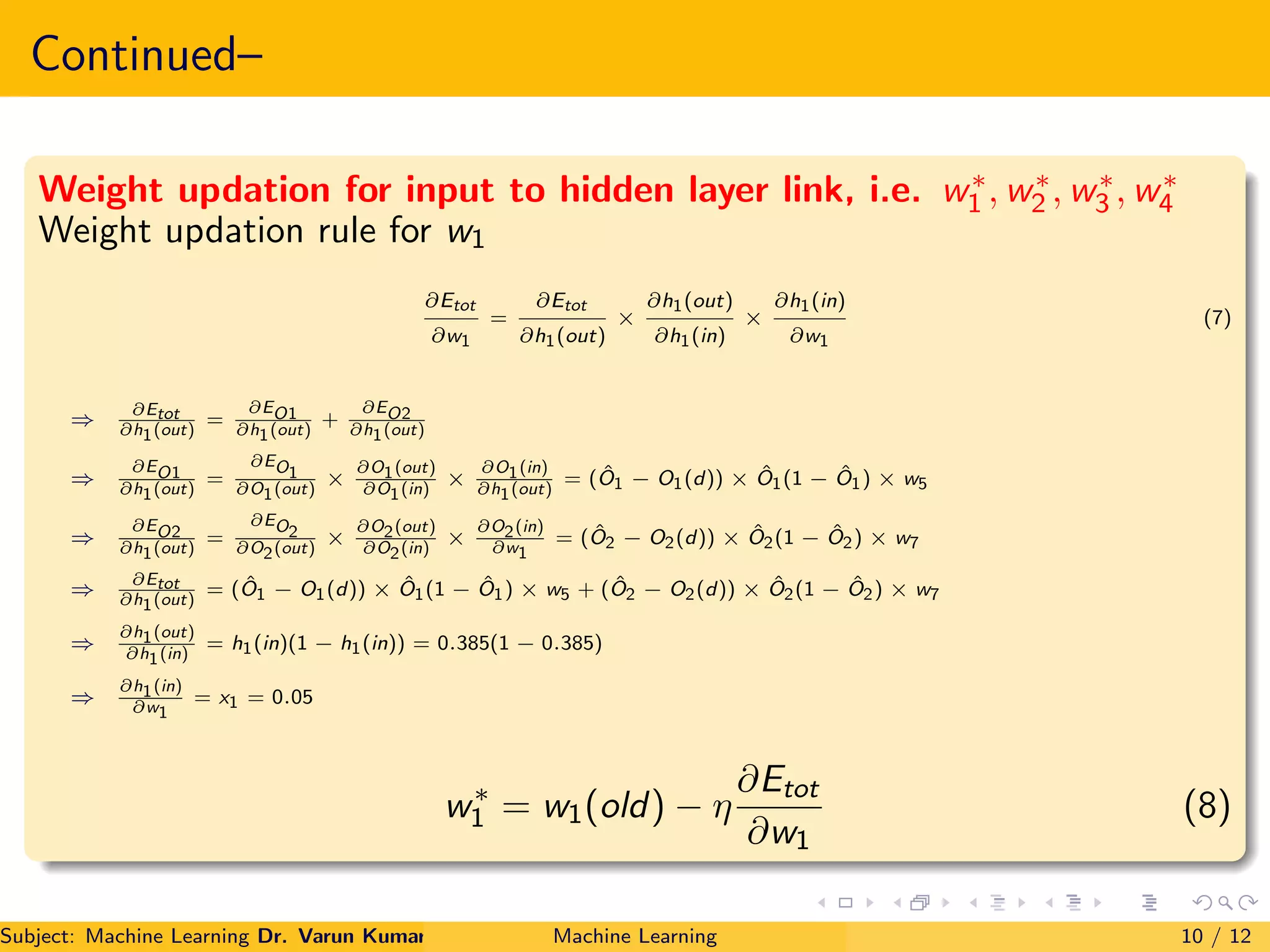 Back Propagation in Deep Neural Network | PPT
