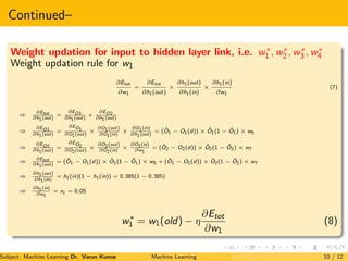 Back Propagation in Deep Neural Network | PPT