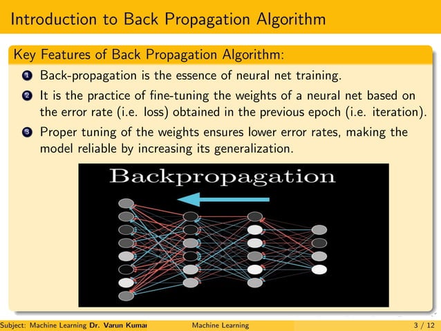 Back Propagation in Deep Neural Network | PPT
