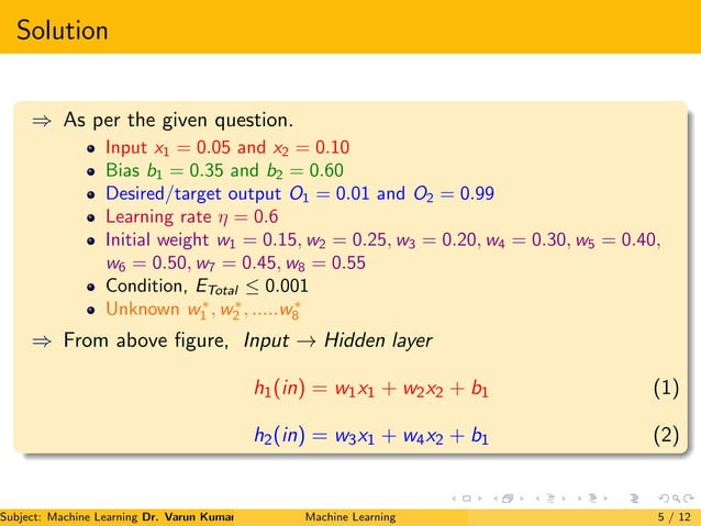 Back Propagation in Deep Neural Network | PPT
