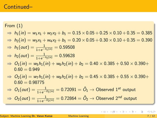 Back Propagation in Deep Neural Network | PPT