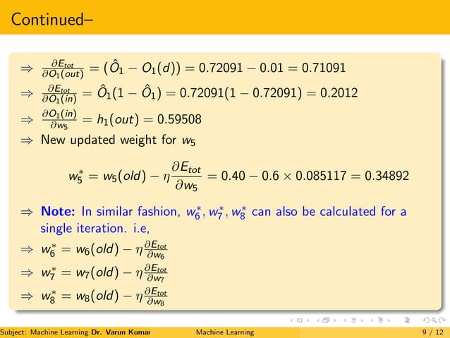 Back Propagation in Deep Neural Network | PPT
