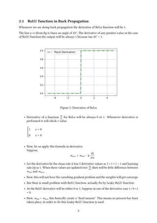 Back propagation using sigmoid & ReLU function | PDF
