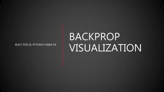 Backprop Visualization | PPT