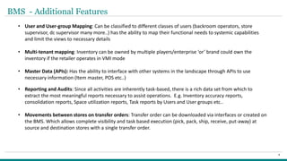 Backroom Management Solution "BMS" | PPTX