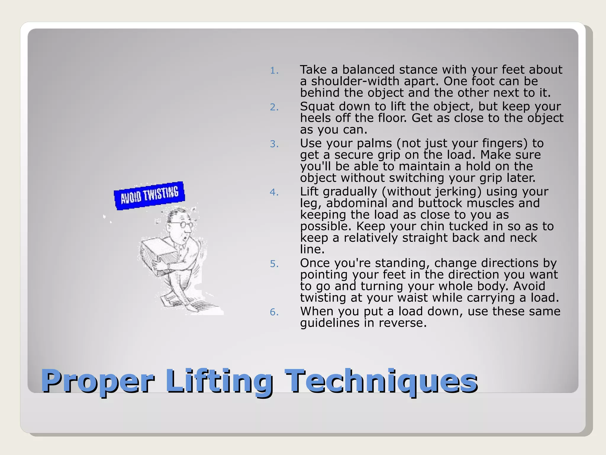 Back safety | PPT