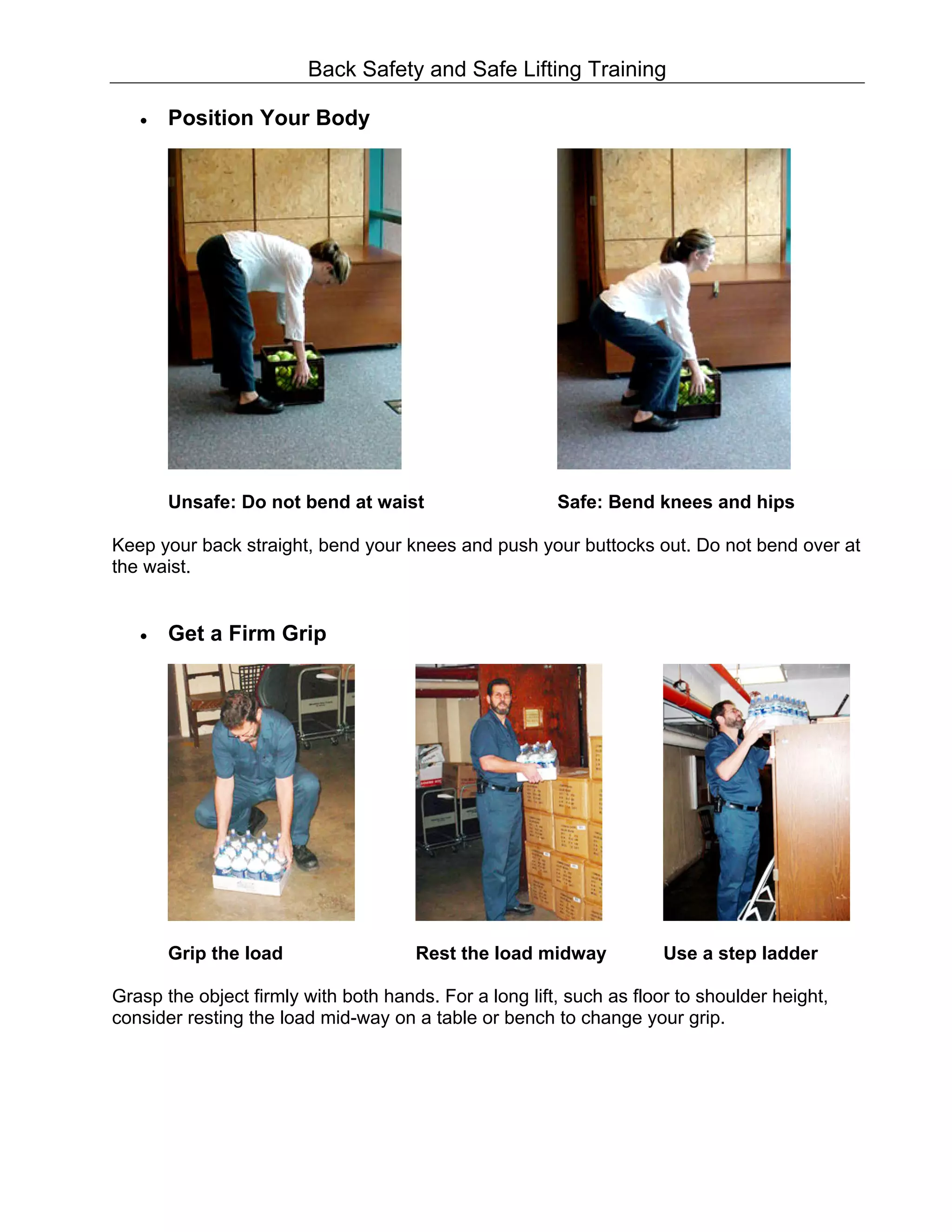 Back Safety | PDF | Physical Therapy | Wellness