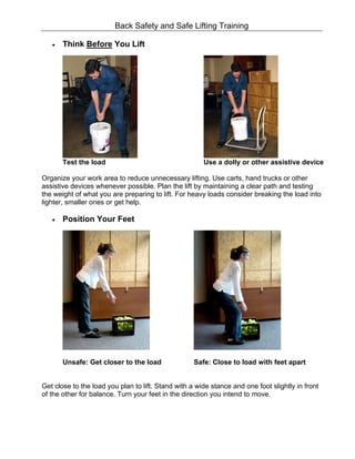 Back Safety | PDF