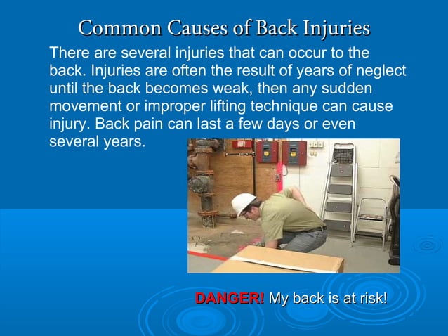 Back Safety and Lifting | PPT | Physical Therapy | Wellness